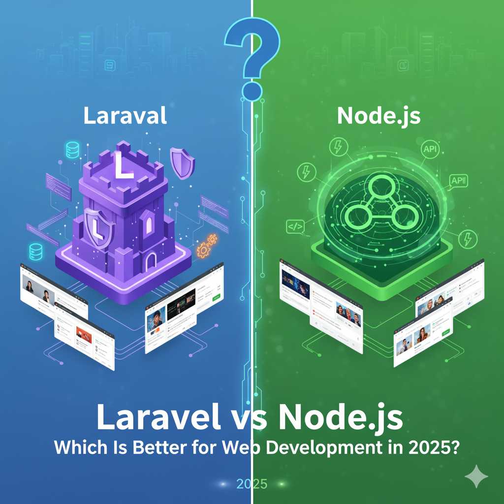 Laravel vs Node.js (2025) — Choosing the Best Backend for Mo